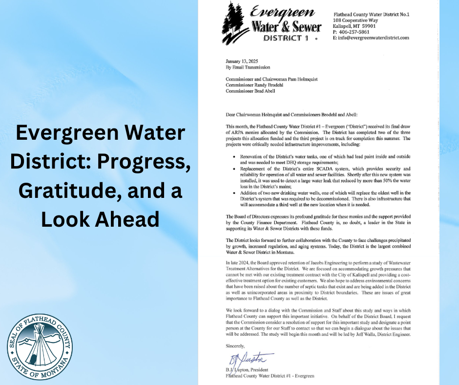Evergreen Water District: Progress, Gratitude, and a Look Ahead